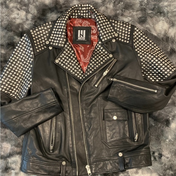 master | Jackets & Coats | Master Hellraiser Leather Jacket Black Xl ...